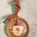 Primitve Santa Ornament Painted Canning Jar Lid Santa Ornament Painted ...