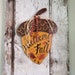 Primitive Fall Acorn Rustic Fall Wood Sign Fall Acorn Hand Painted ...