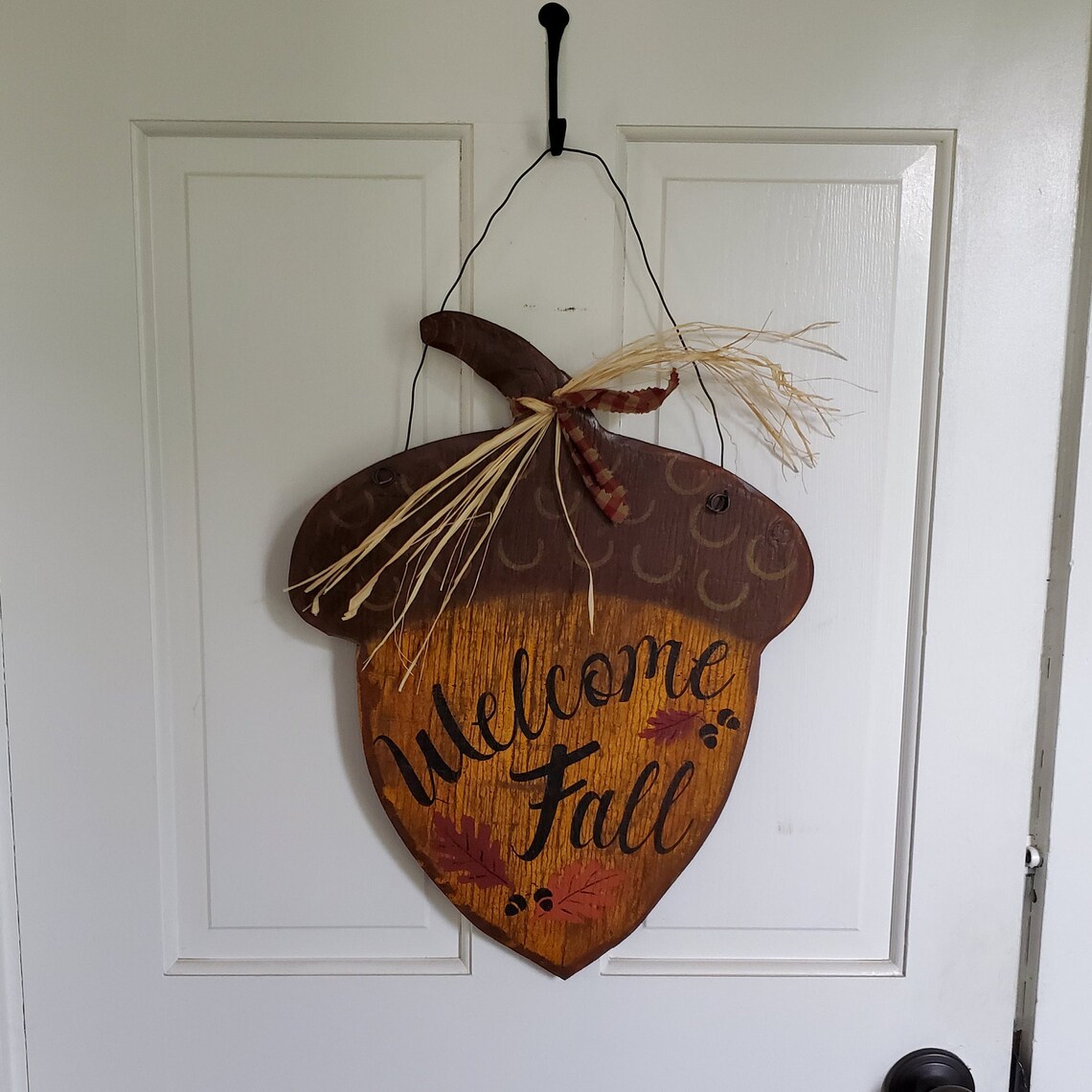 Primitive Fall Acorn Rustic Fall Wood Sign Fall Acorn Hand - Etsy