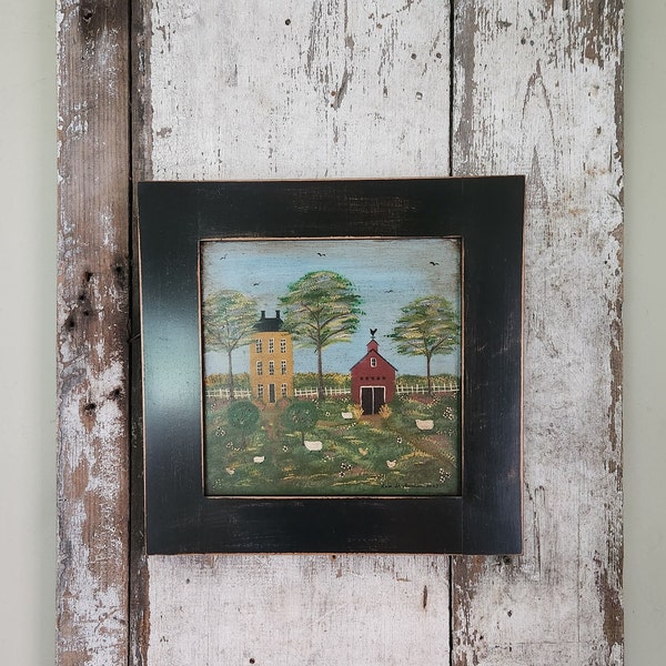 Primitive Painting - Etsy