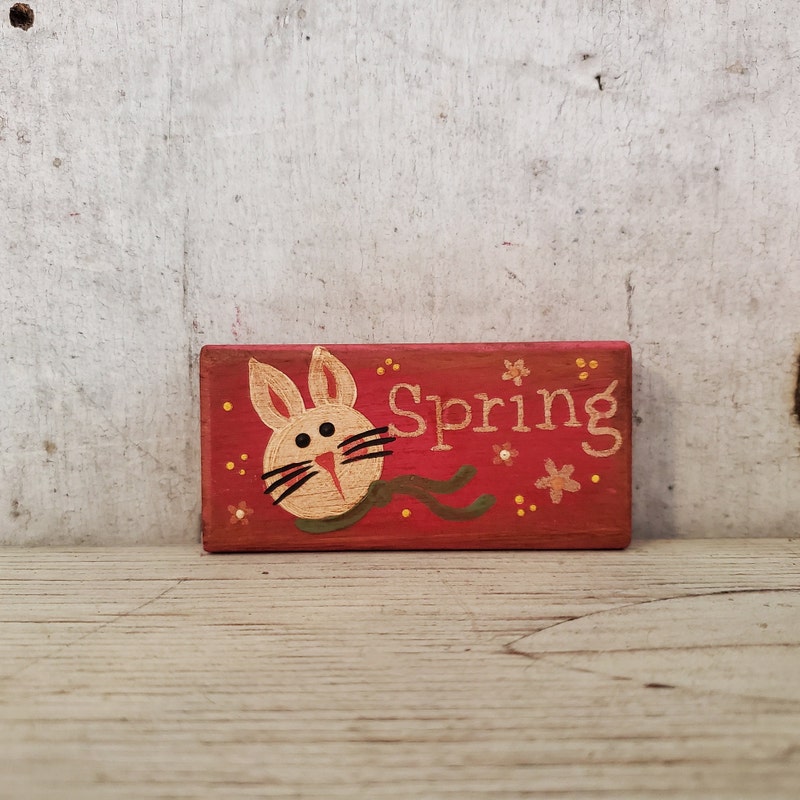 Painted Bunny - Etsy