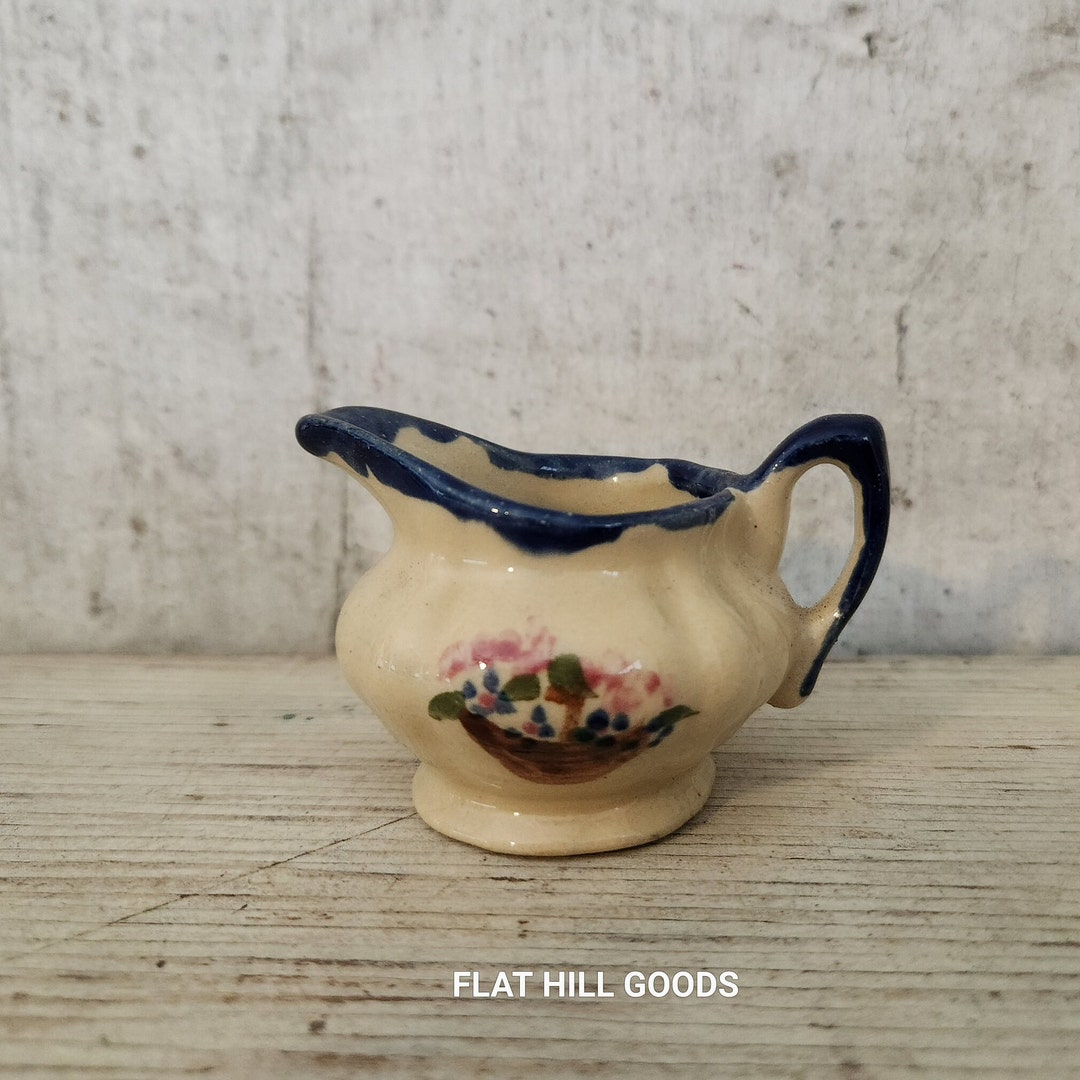 Vintage Alpine Pottery 1996 Roseville Ohio Miniature Pitcher Flower ...