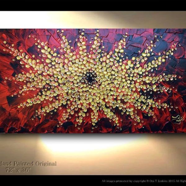 Flower Burst Canvas - Etsy
