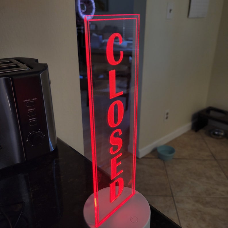 CLOSED or OPEN LED Light - Etsy