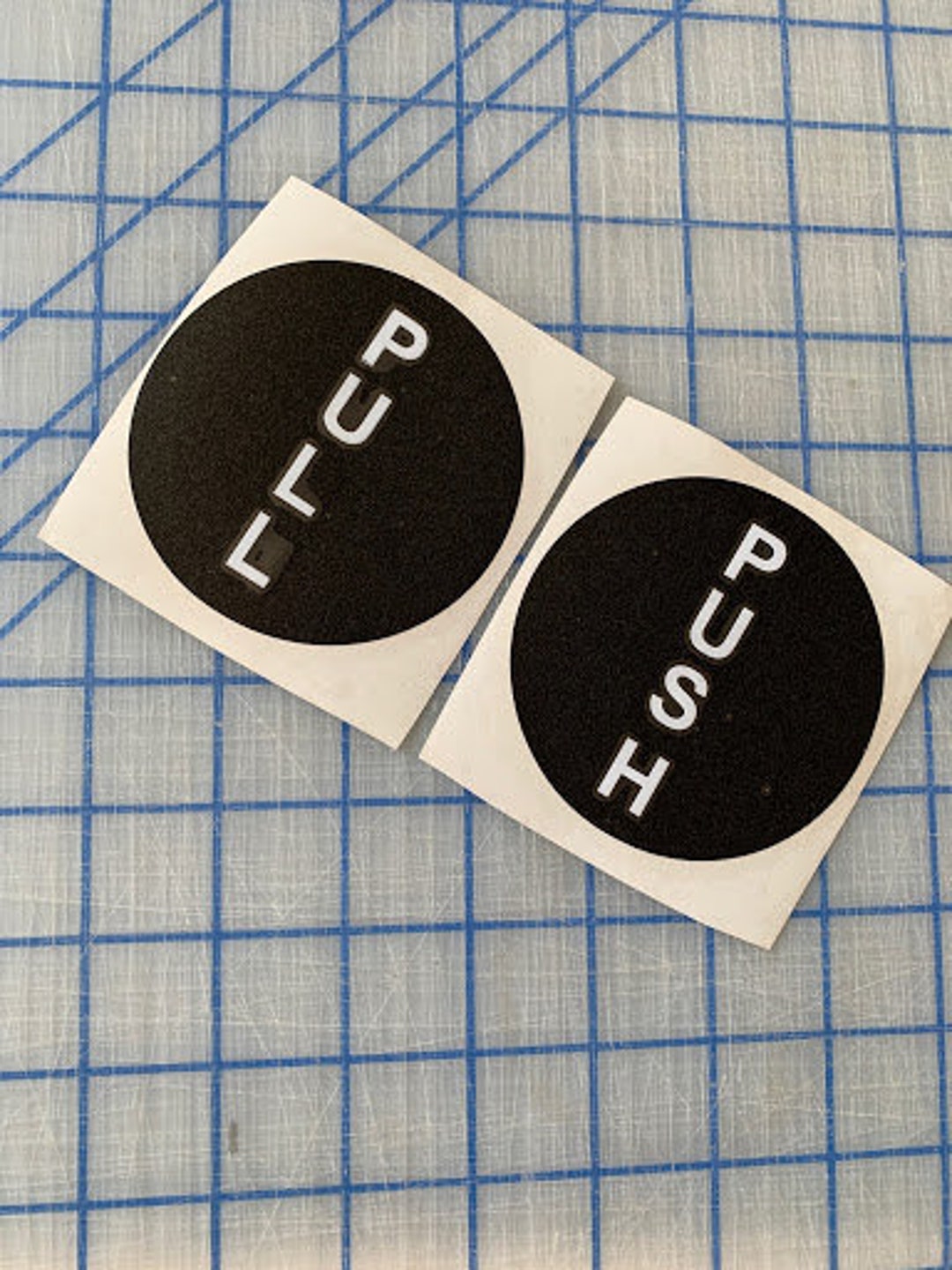 Push Decal / Pull Decal / Double Sided / Push Pull Vinyl / - Etsy