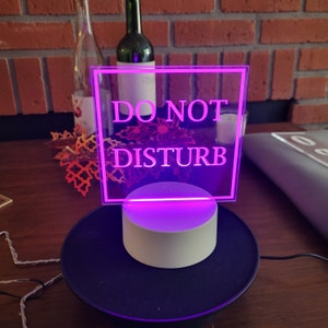 DO NOT DISTURB Led Light - Etsy