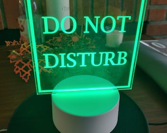 Do Not Disturb Remote Controlled LED Light, Night Light, Office Light ...