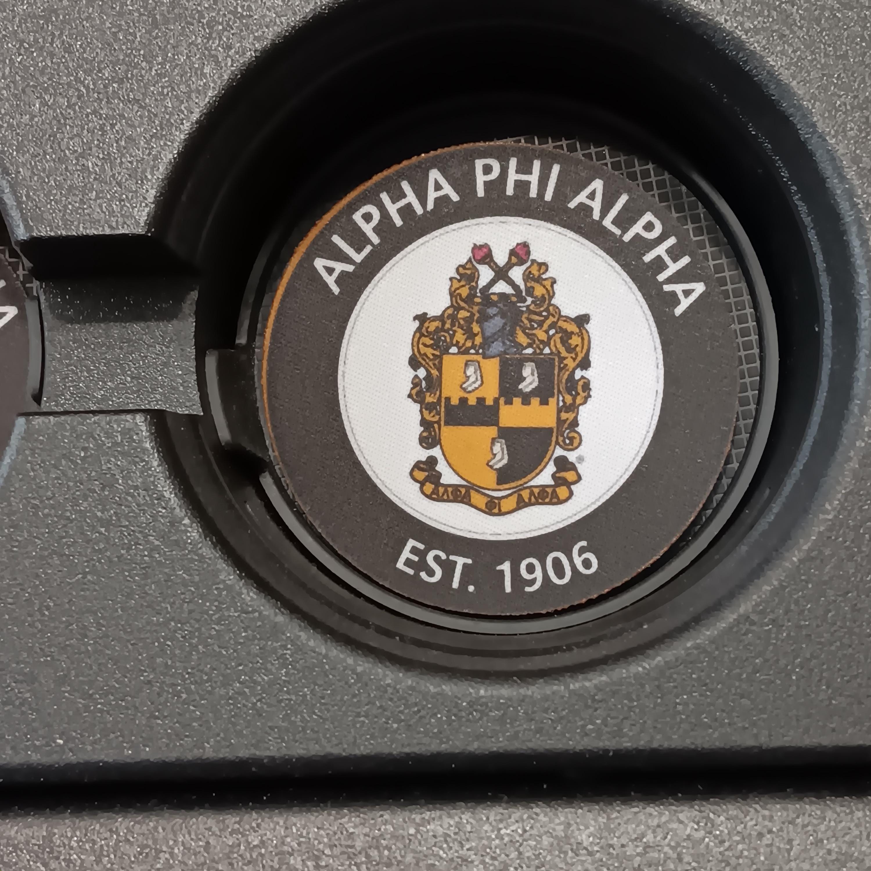 Alpha Phi Alpha,fraternity,universal Fit Car Coasters,car Drink ...