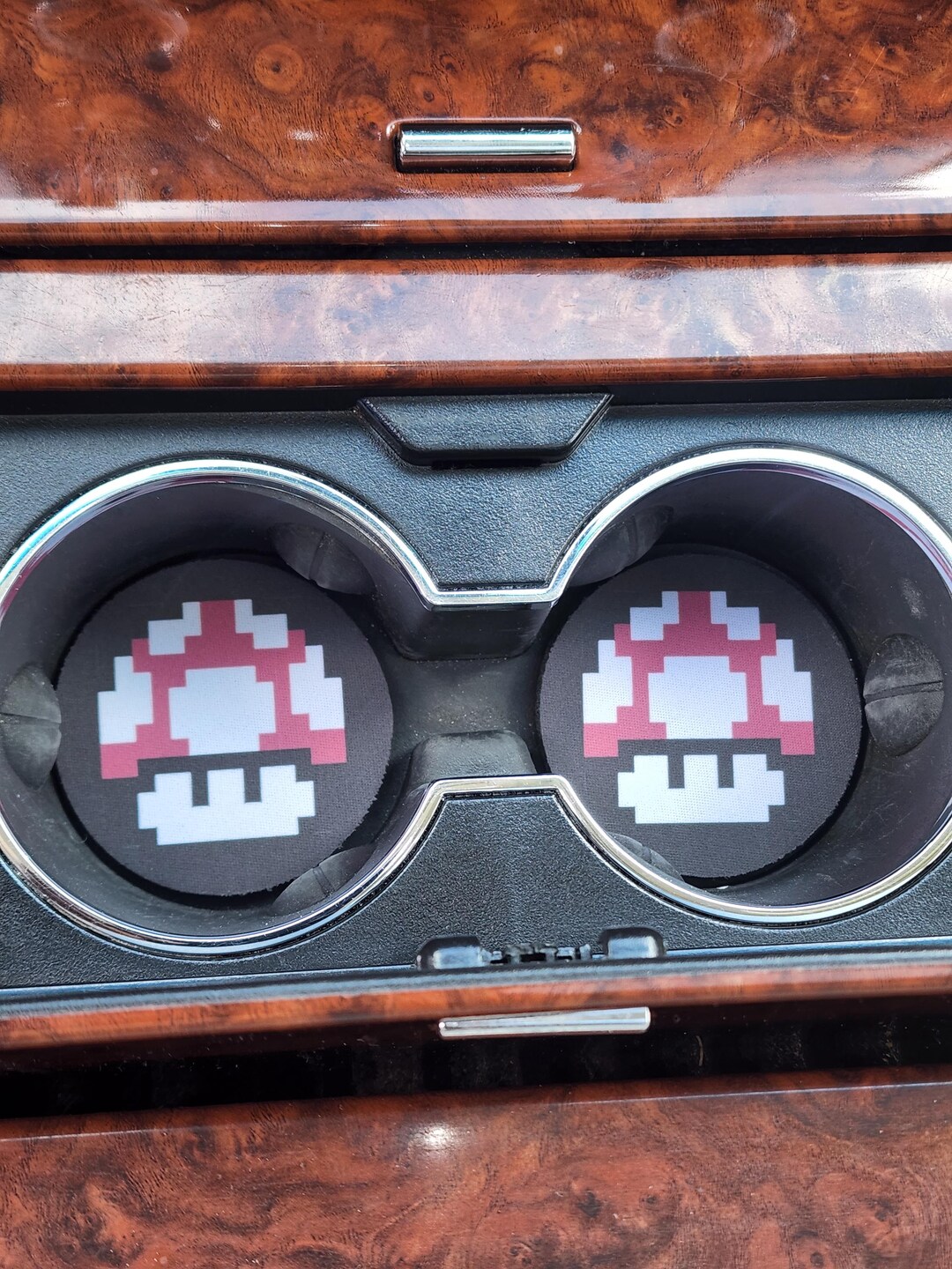 Red Mushroom, Mario, Power UP, Car Accessories, Car Decor, Car Coasters ...
