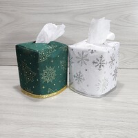 Pom Pom Christmas Tree Tissue Box Cover - Etsy