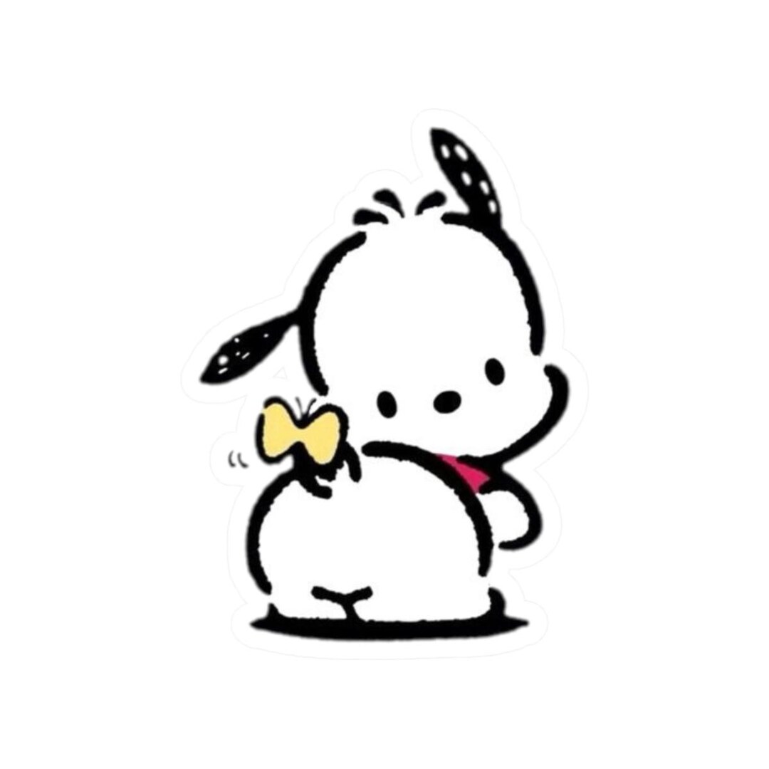 Cute Pochacco Kiss-cut Stickers, Fun Decals for Laptops, Planner Decor ...