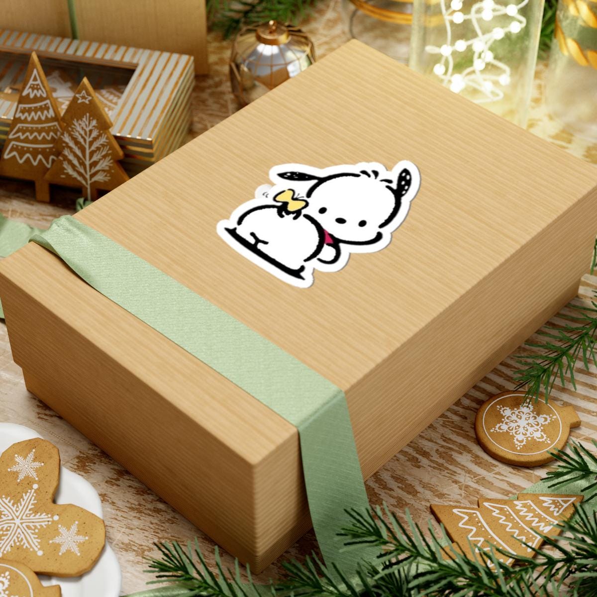 Cute Pochacco Kiss-cut Stickers, Fun Decals for Laptops, Planner Decor ...