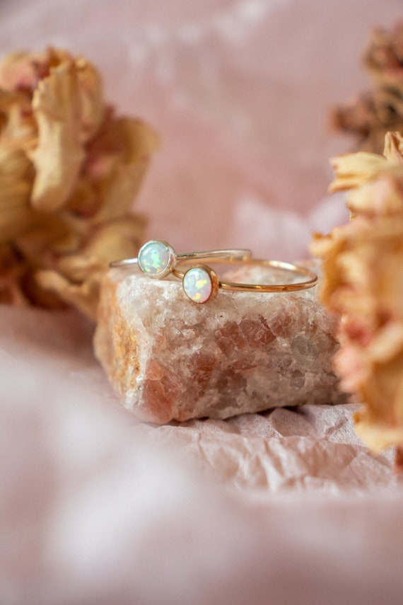Opal Birthstone Rings