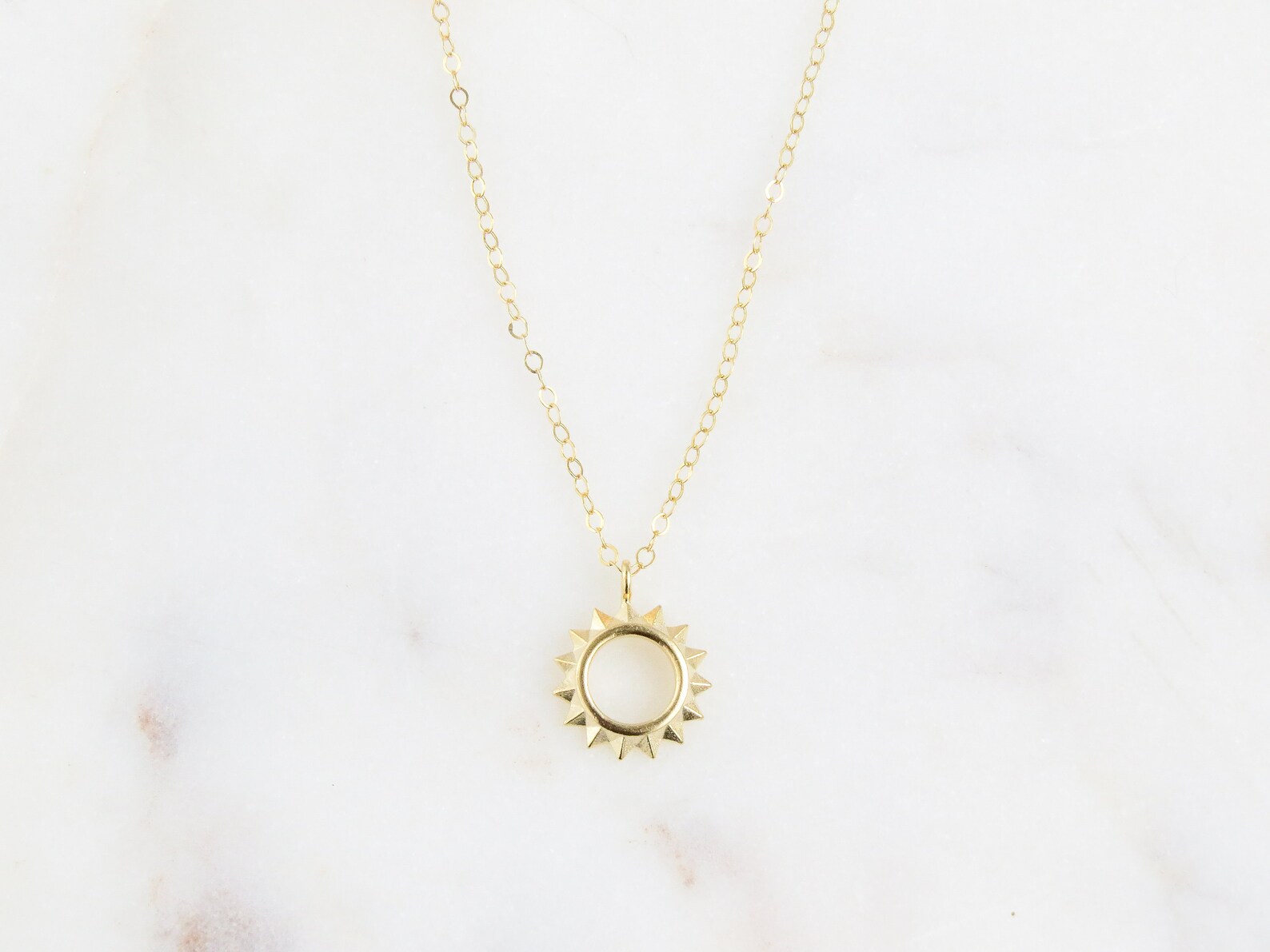 Sun Necklace Sun Necklace in Gold Celestial Jewelry Sun | Etsy