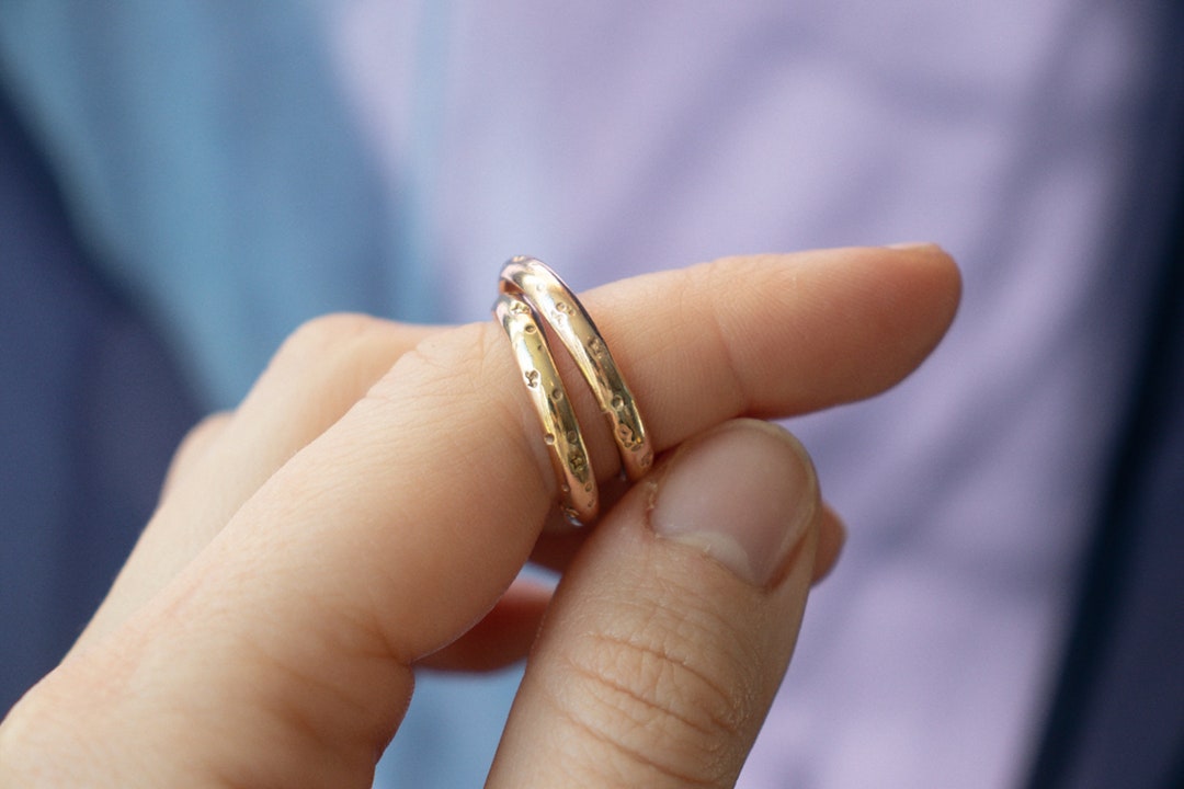 Gold Star Ring 14K Gold Filled Band Ring Constellation Ring Celestial ...