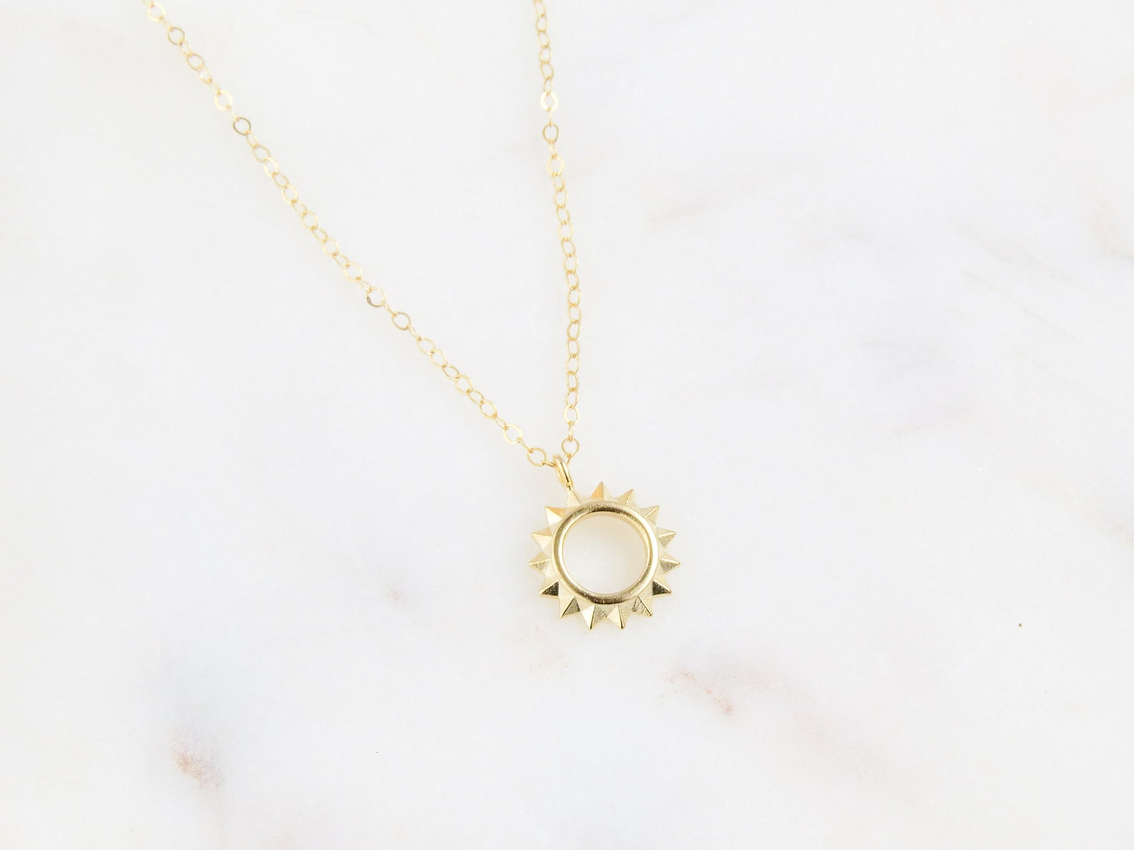 Sun Necklace Sun Necklace in Gold Celestial Jewelry Sun | Etsy