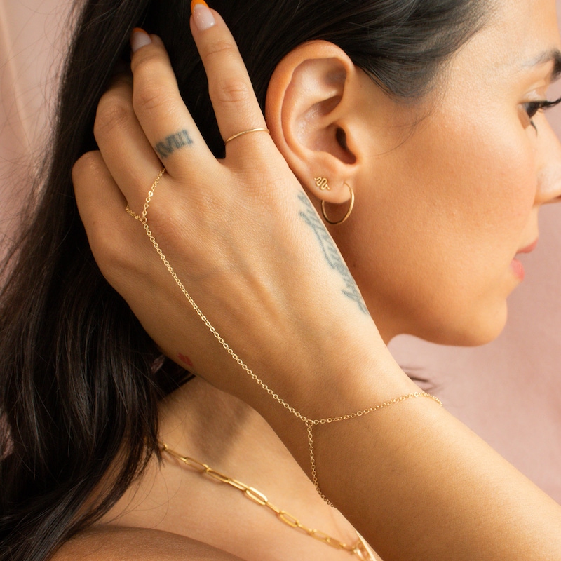 Silver Hand Chain - Etsy