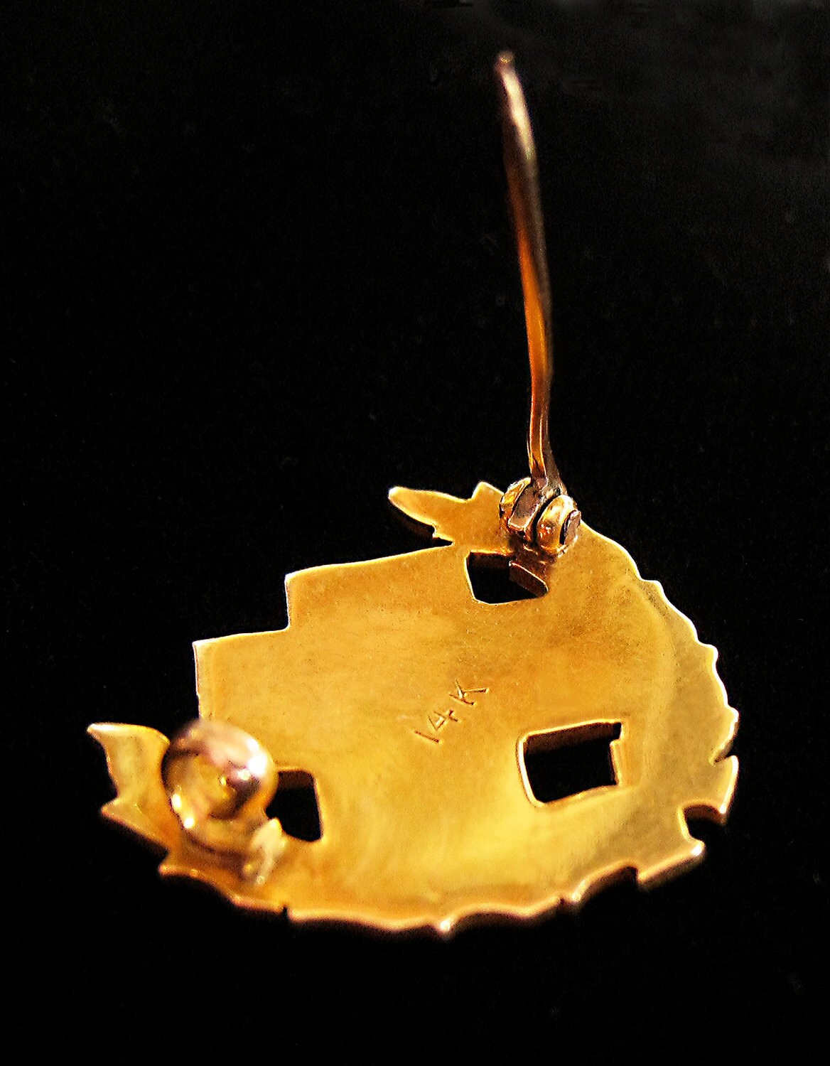 KOREAN Flag 14K GOLD and Enamel Pin Brooch - Etsy