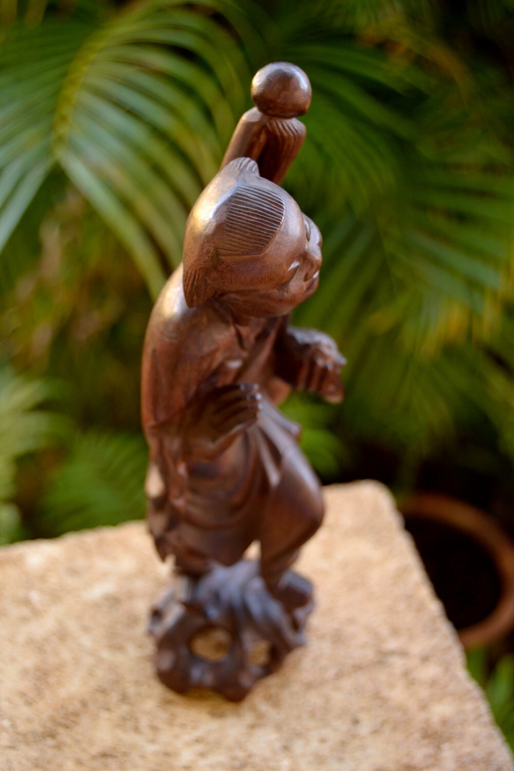 Antique Chinese Finely Carved ROSE Wood hunter Statue Figurine - Etsy