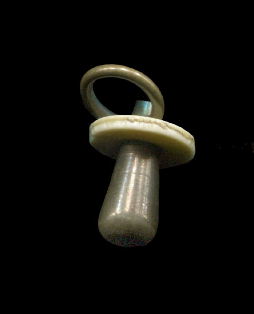 Rare Antique 3D pacifier Celluloid & Brass Charm Fob European - Etsy