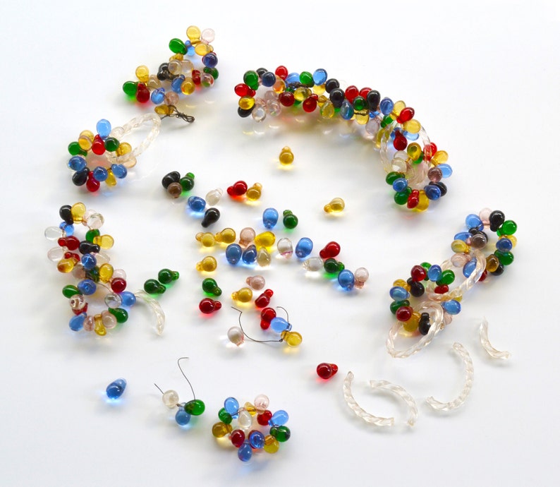 RARE Antique Estate Italian Glass/crystal Czech 5.5mm Beads Over 200 ...