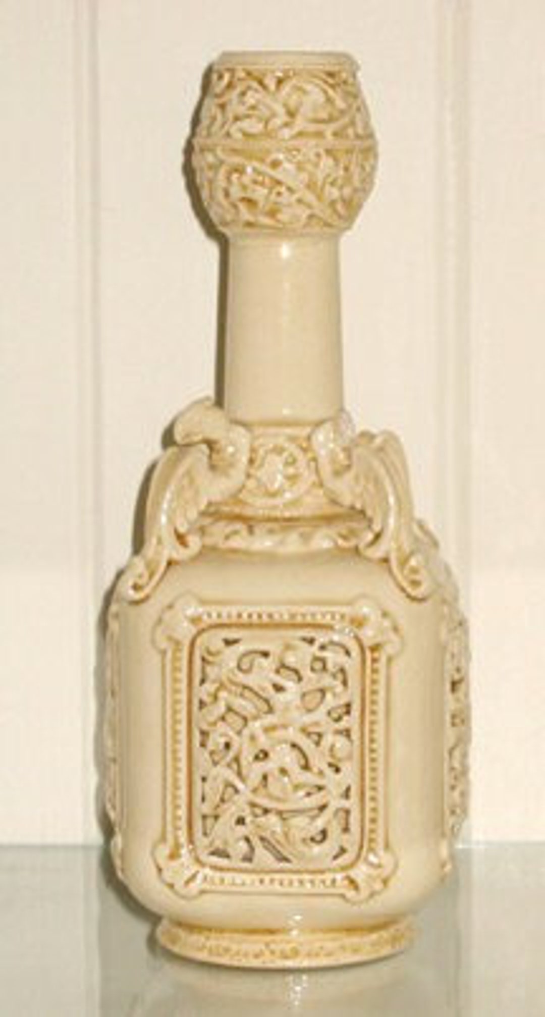 Antique Rare ZSOLNAY #2961 Reticulated Dragon Griffin VASE Cutout Pecs ...