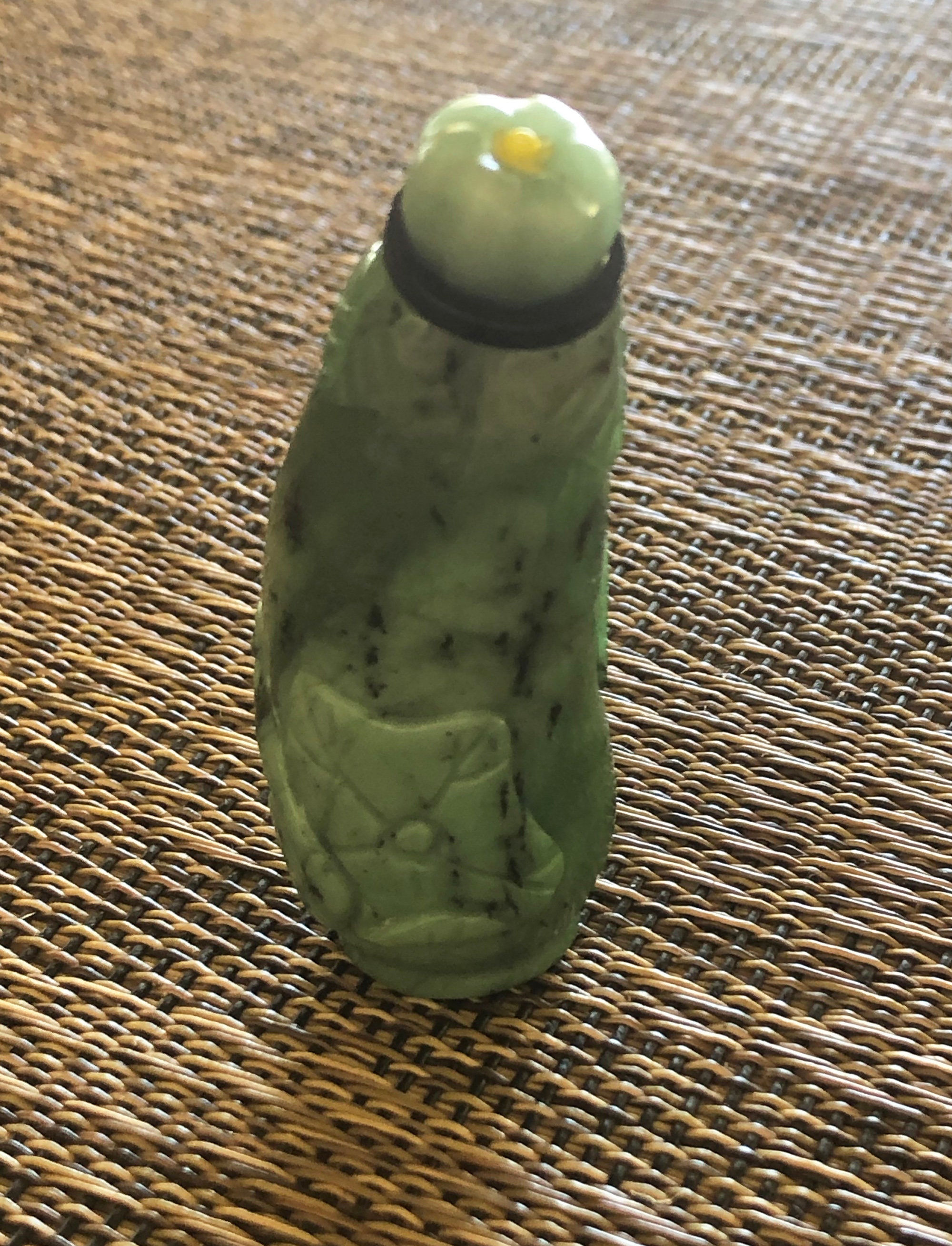 Art Nouveau CHINESE EXPORT JADE Snuff Bottle Flask Qing Approx 19th - Etsy