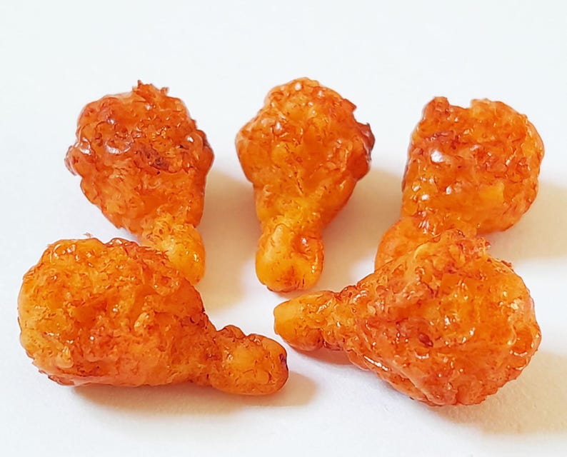 20 Dollhouse Miniature Fried Chicken Drumsticks * Doll Mini Food ...