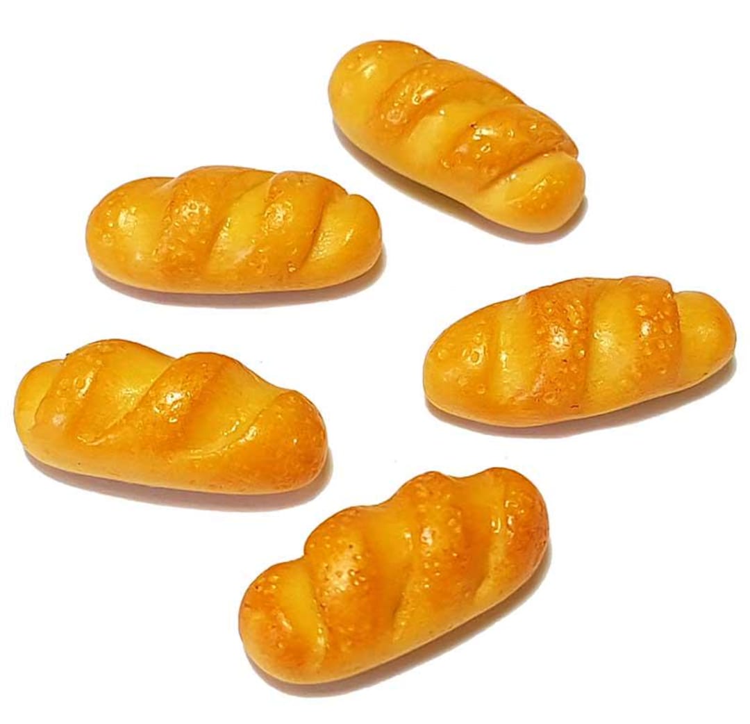 100 Miniature Dollhouse Bread Sticks: Handmade Polymer Clay Bakery (1 ...