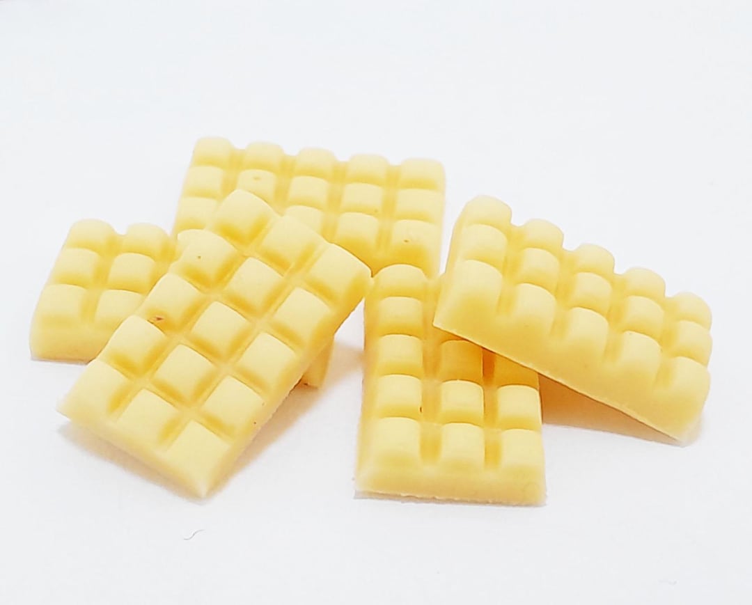50 Miniature White Chocolate Bars: Dollhouse Clay Candy - Etsy
