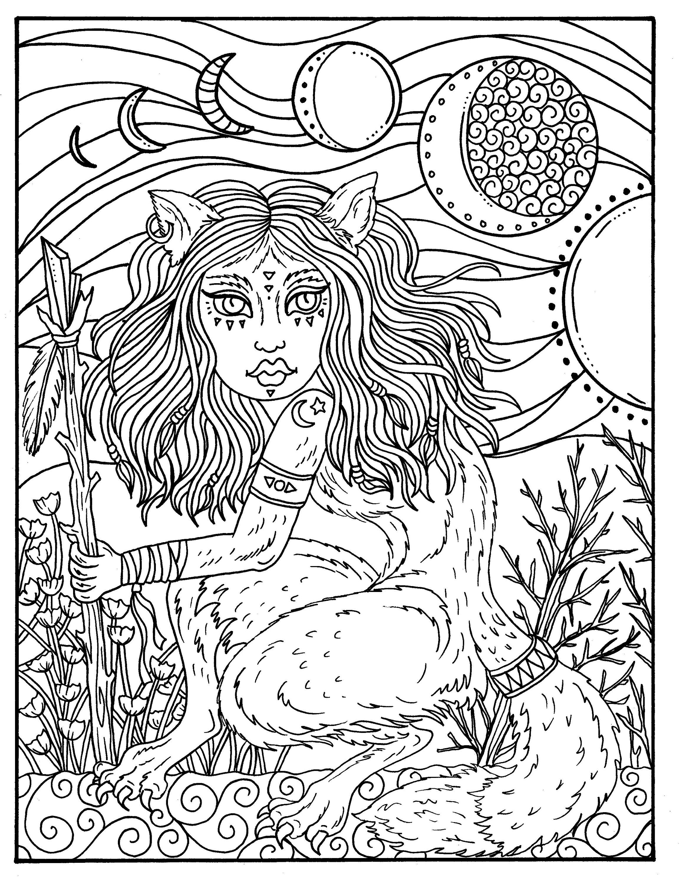 Wild Women of the Woods Coloring Book Instant Download - Etsy Denmark