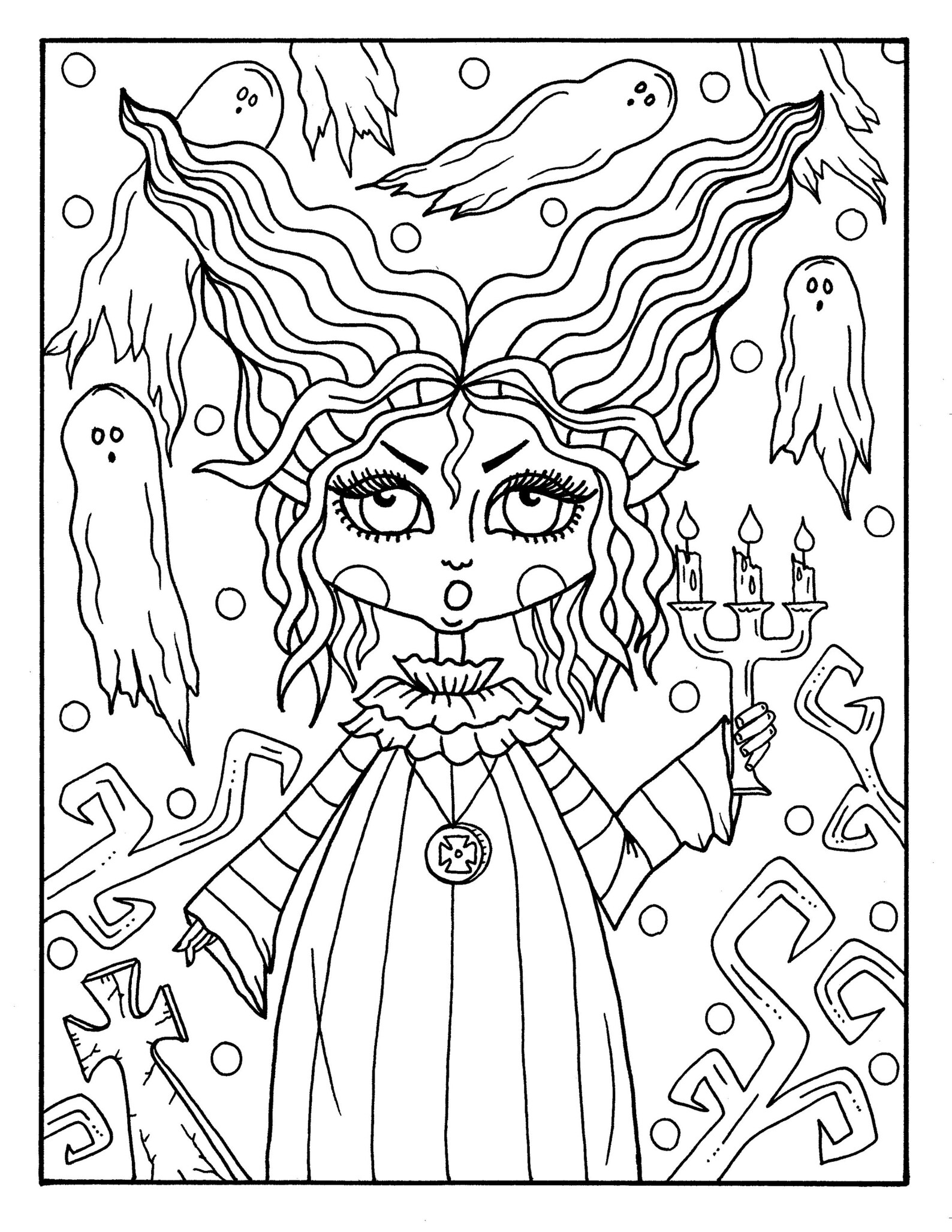 Misfits Digital Coloring Book PDF Printable Coloring Pages, Halloween ...
