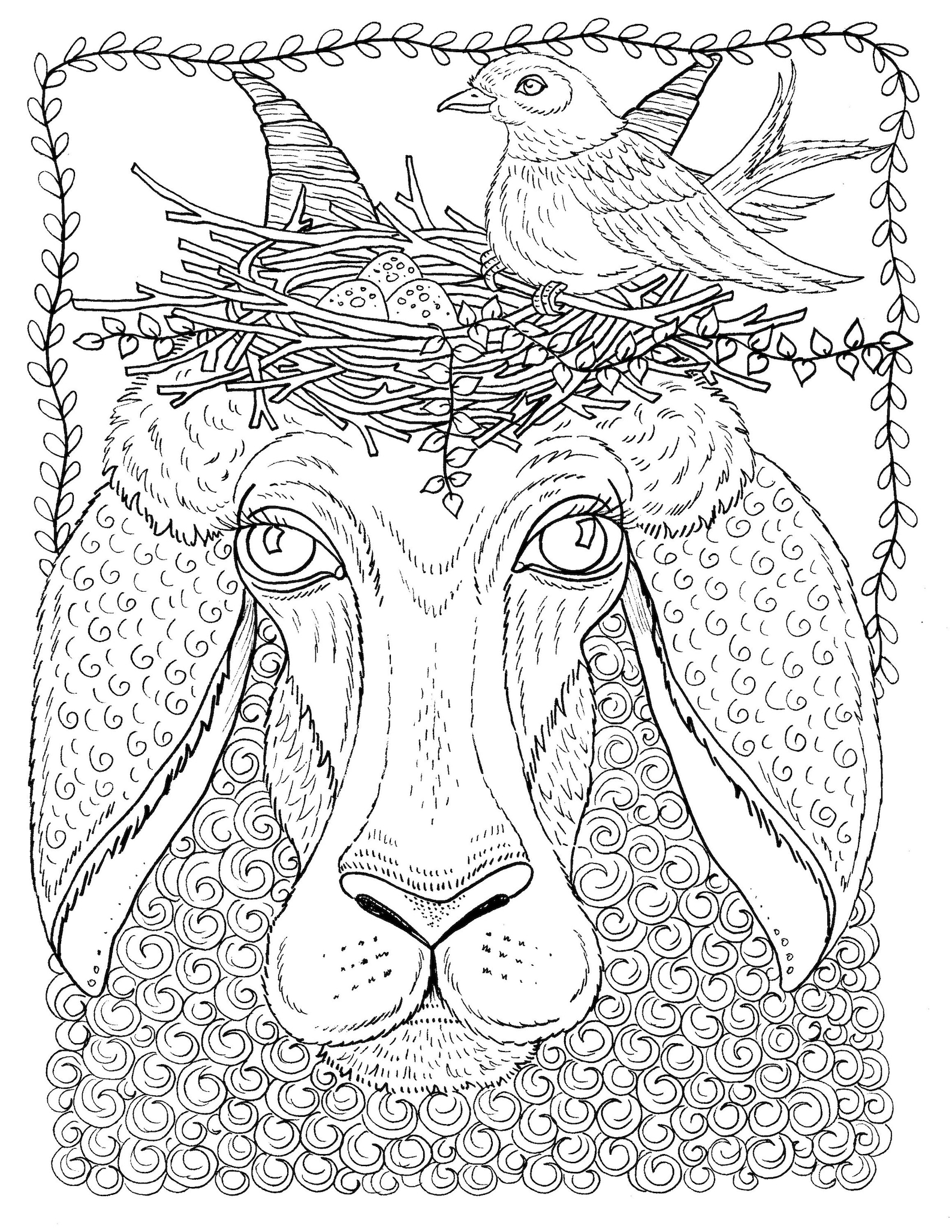 Digital Download Spring Animals to Color Instant Download - Etsy