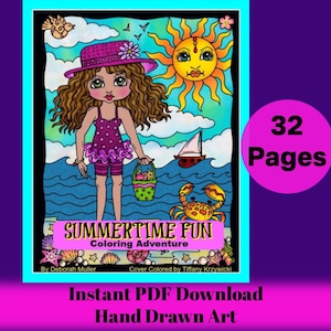 Summertime Fun Coloring Book Full of Magical Memories of Summer. PDF ...