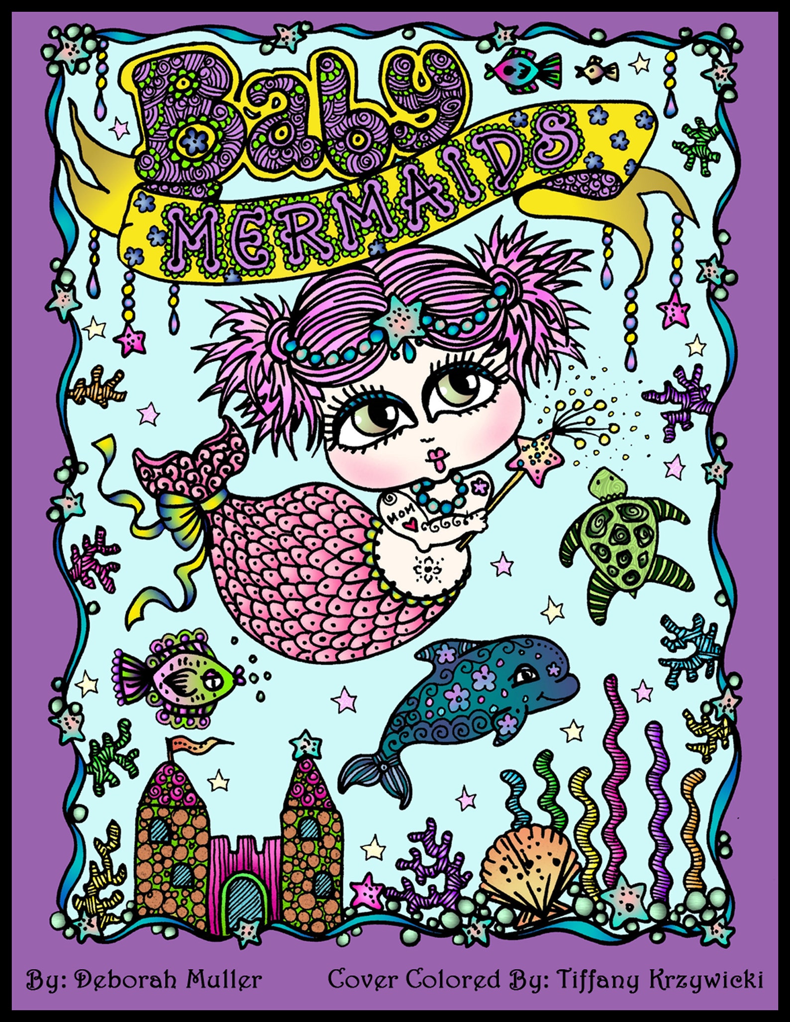Baby Mermaids Digital Coloring Book for All Mermaid Lovers, Digi ...