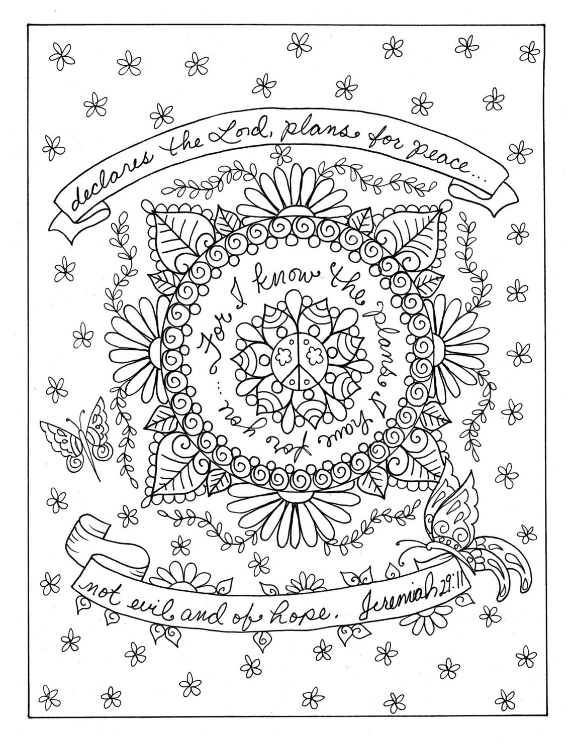 5 Pages of Prayer Mandalas to Color Digital Instant Downloads - Etsy ...