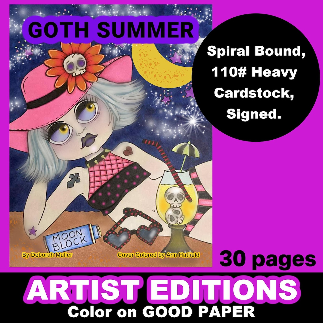 ARTIST EDITION Goth Summer 110# Cardstock, Top Spiral Bound, Signed ...