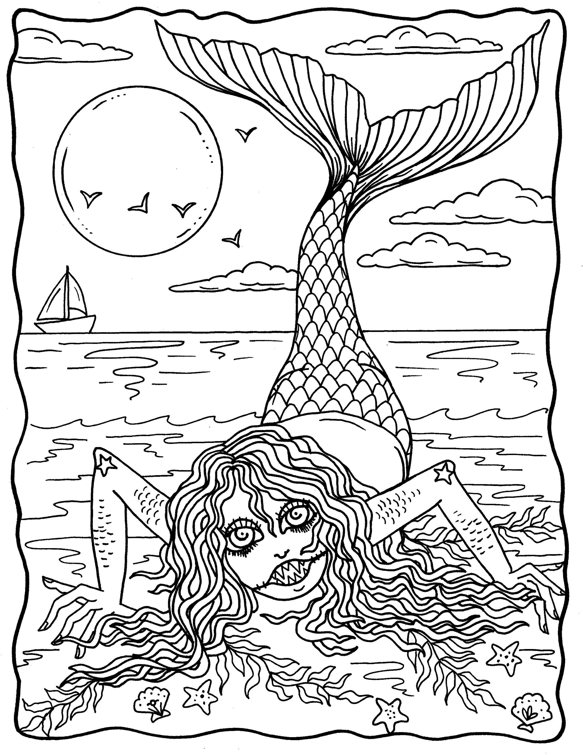Mermaid Nightmares PDF Downloadable Printable Digital | Etsy