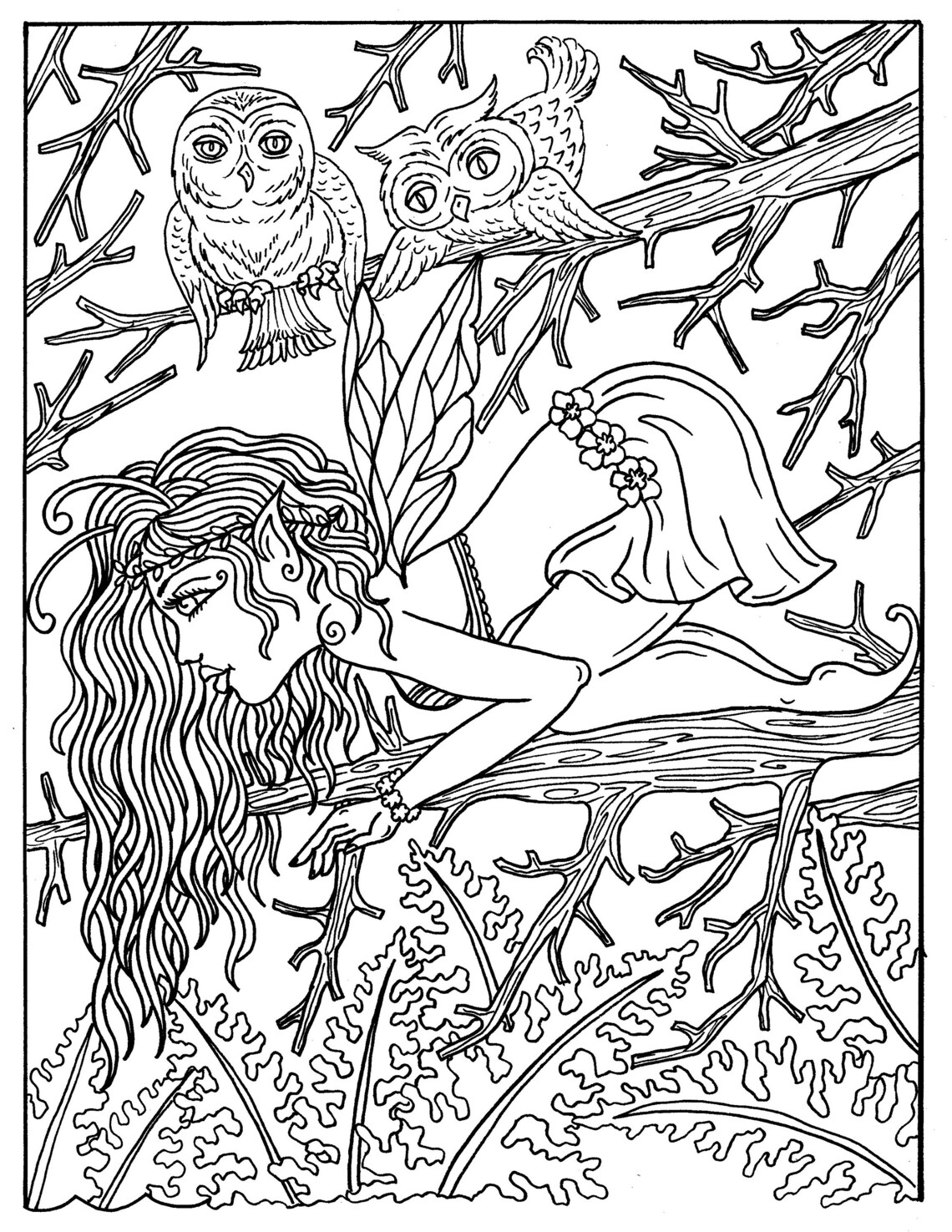 Wild Women of the Woods Coloring Book, Instant Download, Printable ...