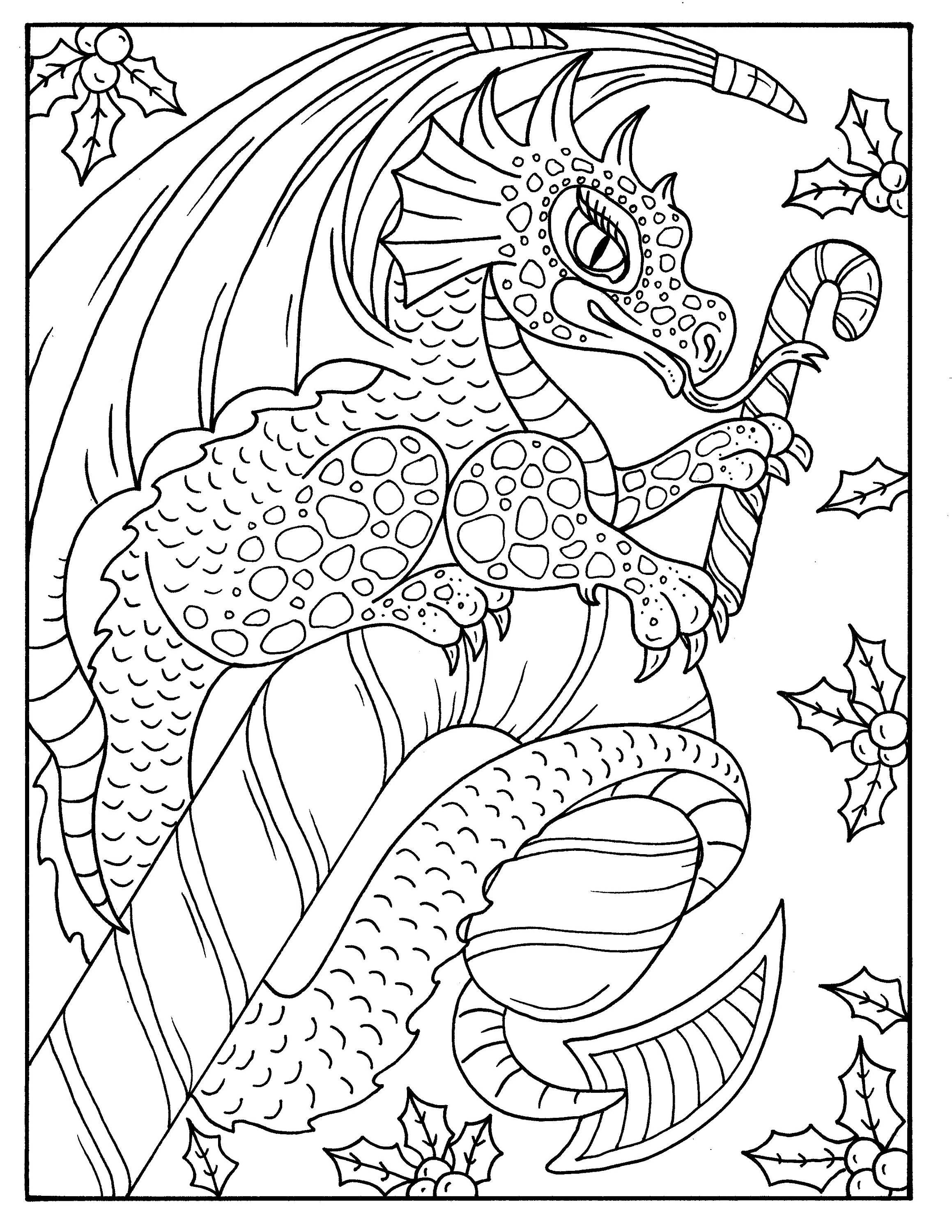Christmas Magic Digital Coloring Book Pages Fantasy Art, Adult Color ...