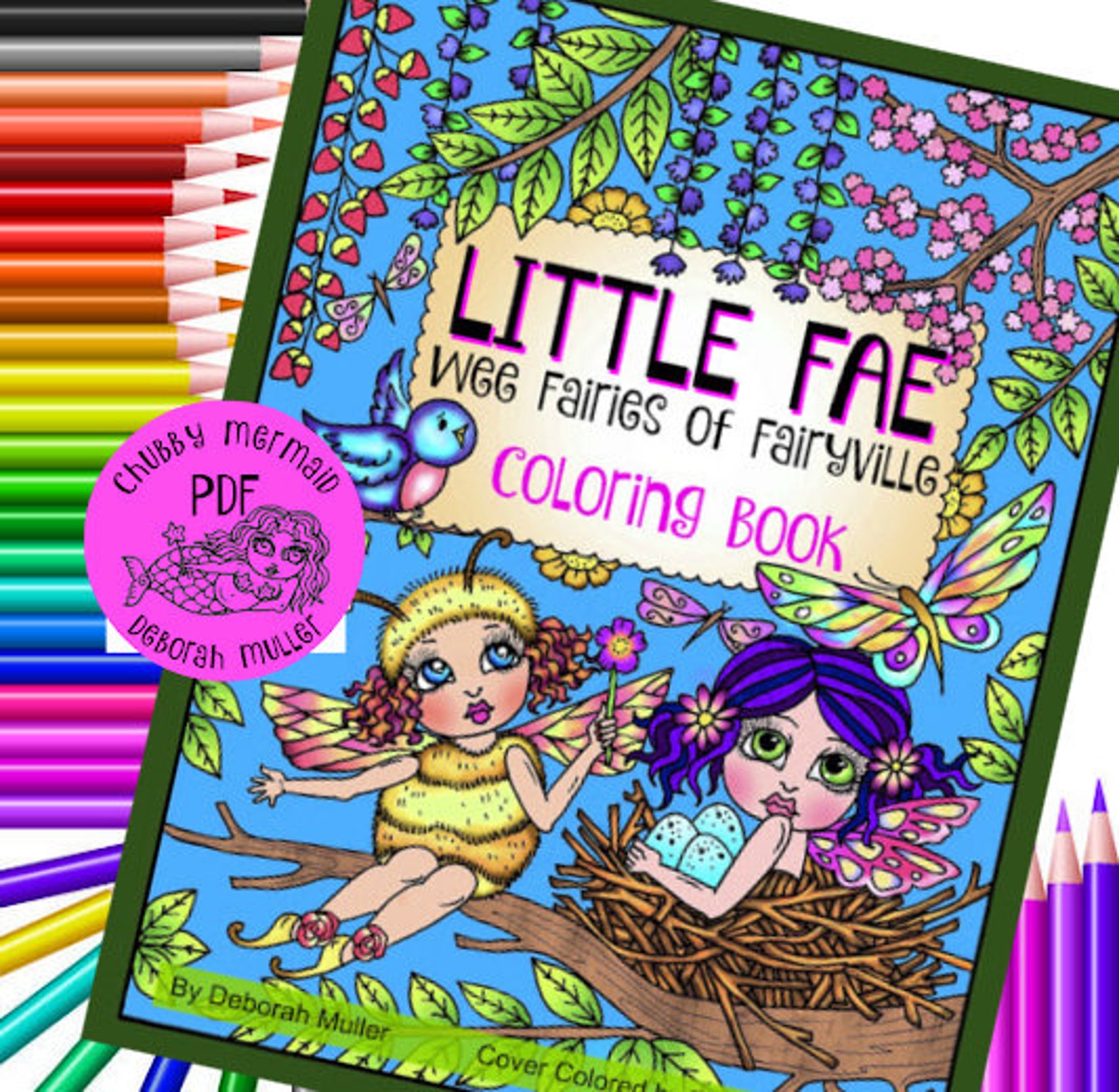 Little Fae Coloring Book Digital. Wee Fairies to Color. Adult | Etsy