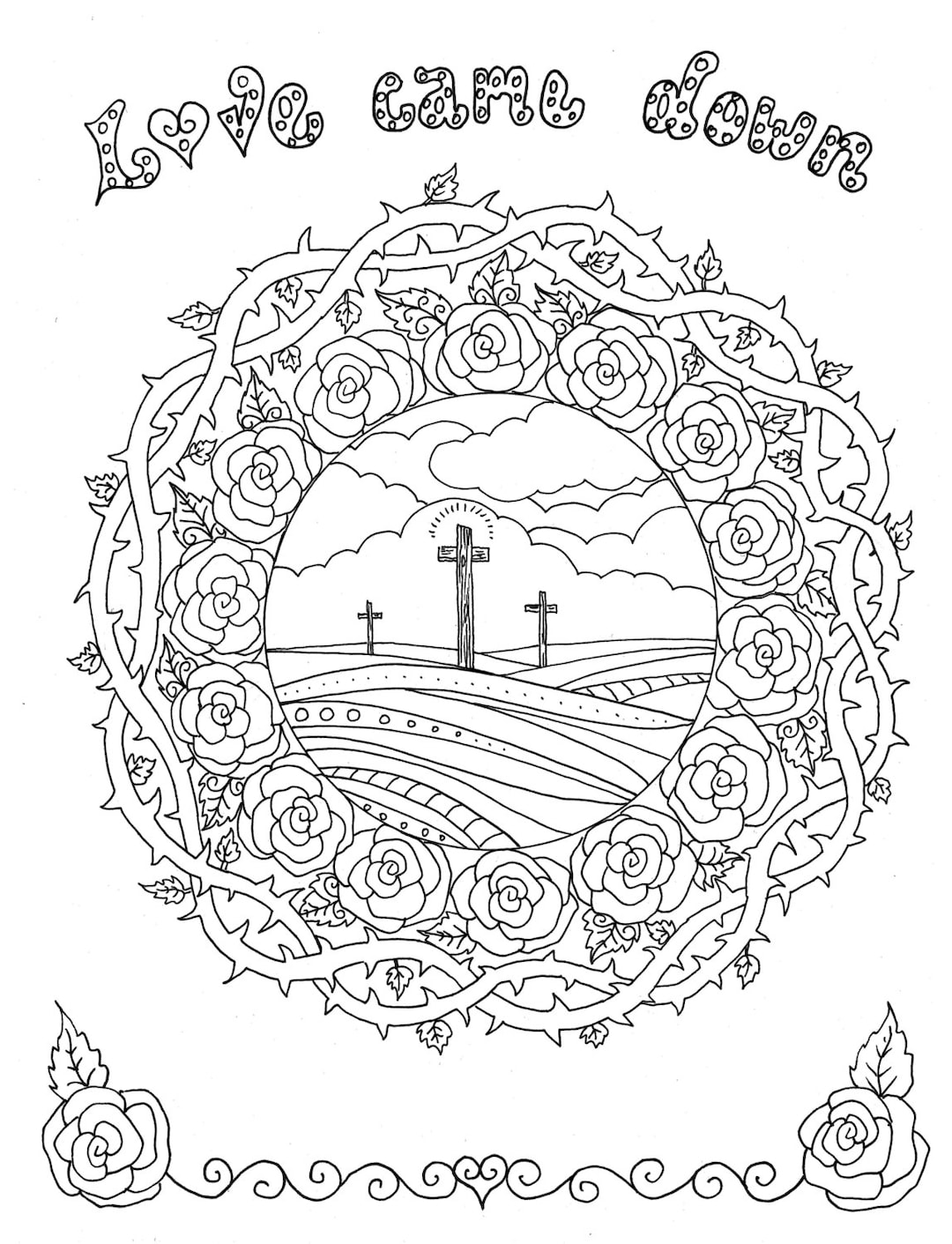 5 Pages of Prayer Mandalas to Color Digital Instant Downloads Coloring ...