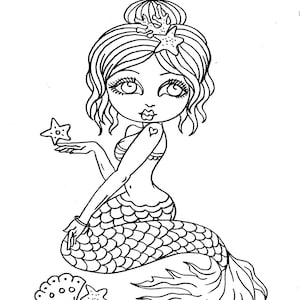 Digital Instant Download Miss FINTASTIC Inspirational Coloring Book ...