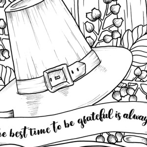 Pumpkin Patch Blessings Digital Coloring Book. Thankful and Grateful ...