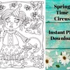 Magic Garden Instant Download Coloring Book. Magical Fantasy Creatures ...