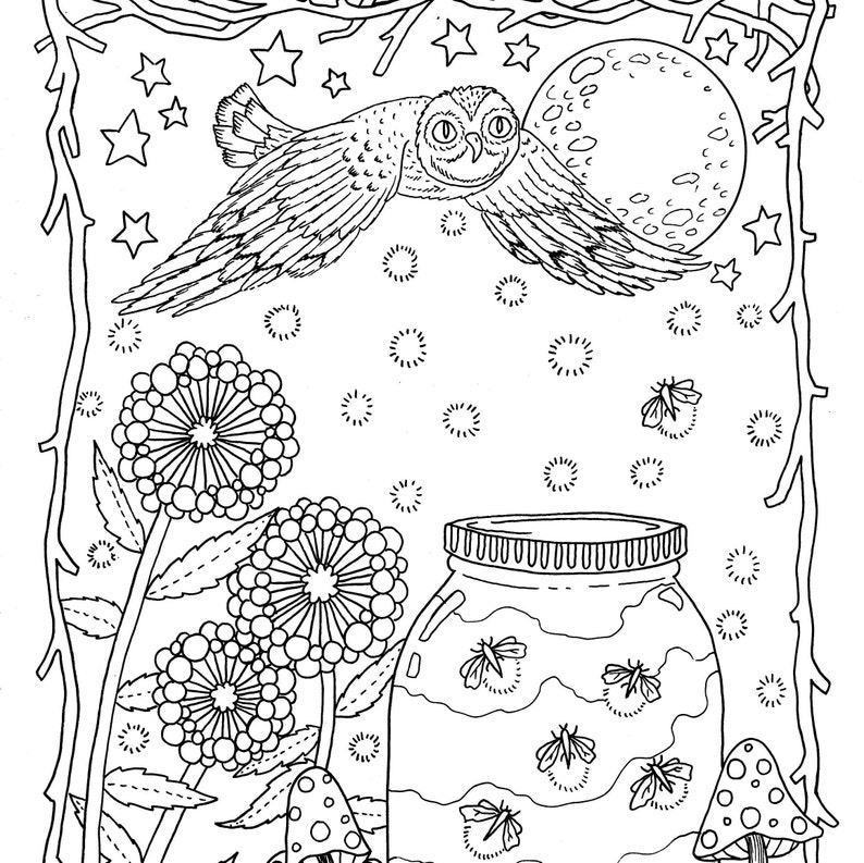 A MIDSUMMER DREAM Instant Download Coloring Book. 32 Pages of Fantasy ...
