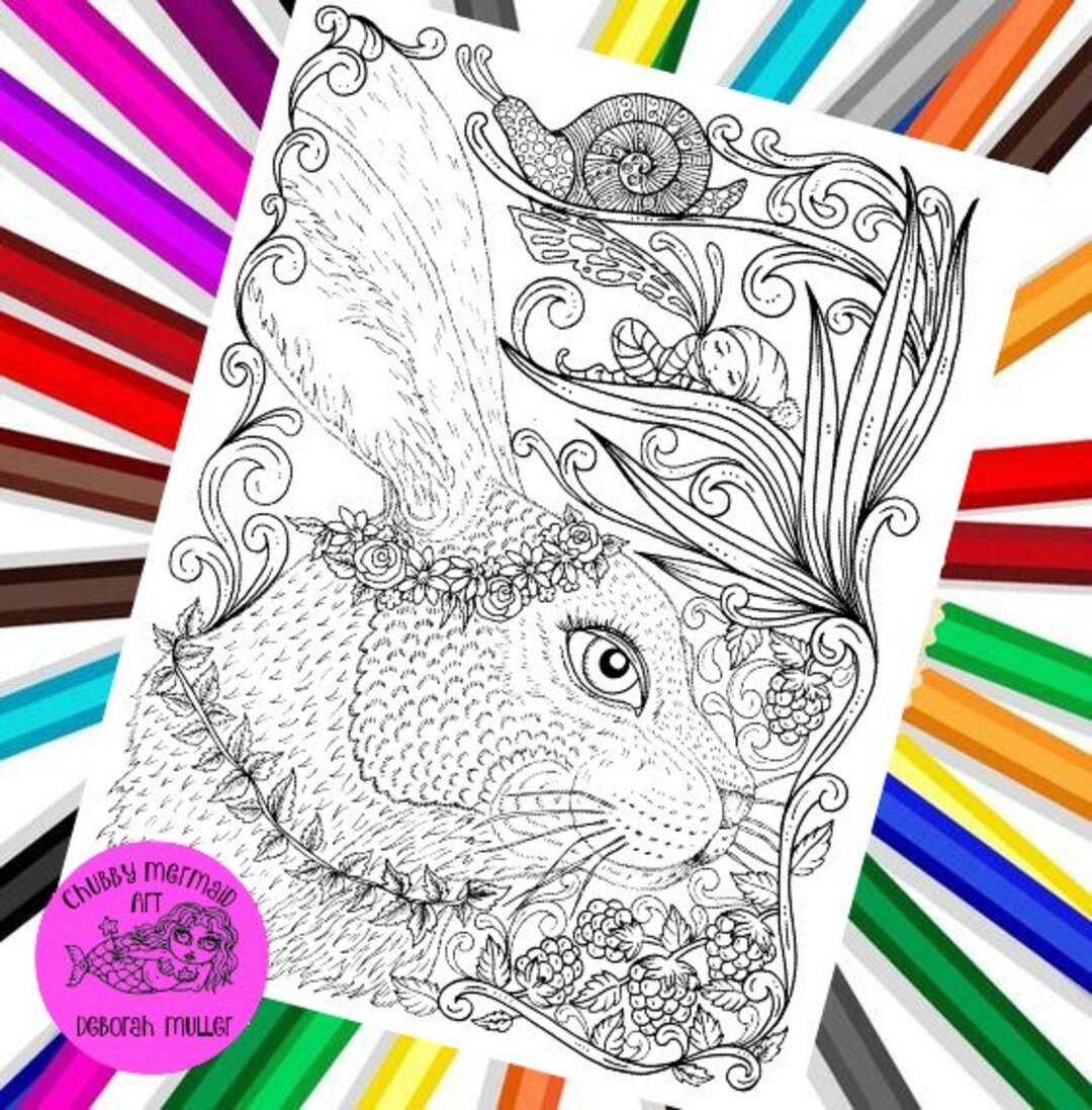 Chubby Bunny Coloring Pages