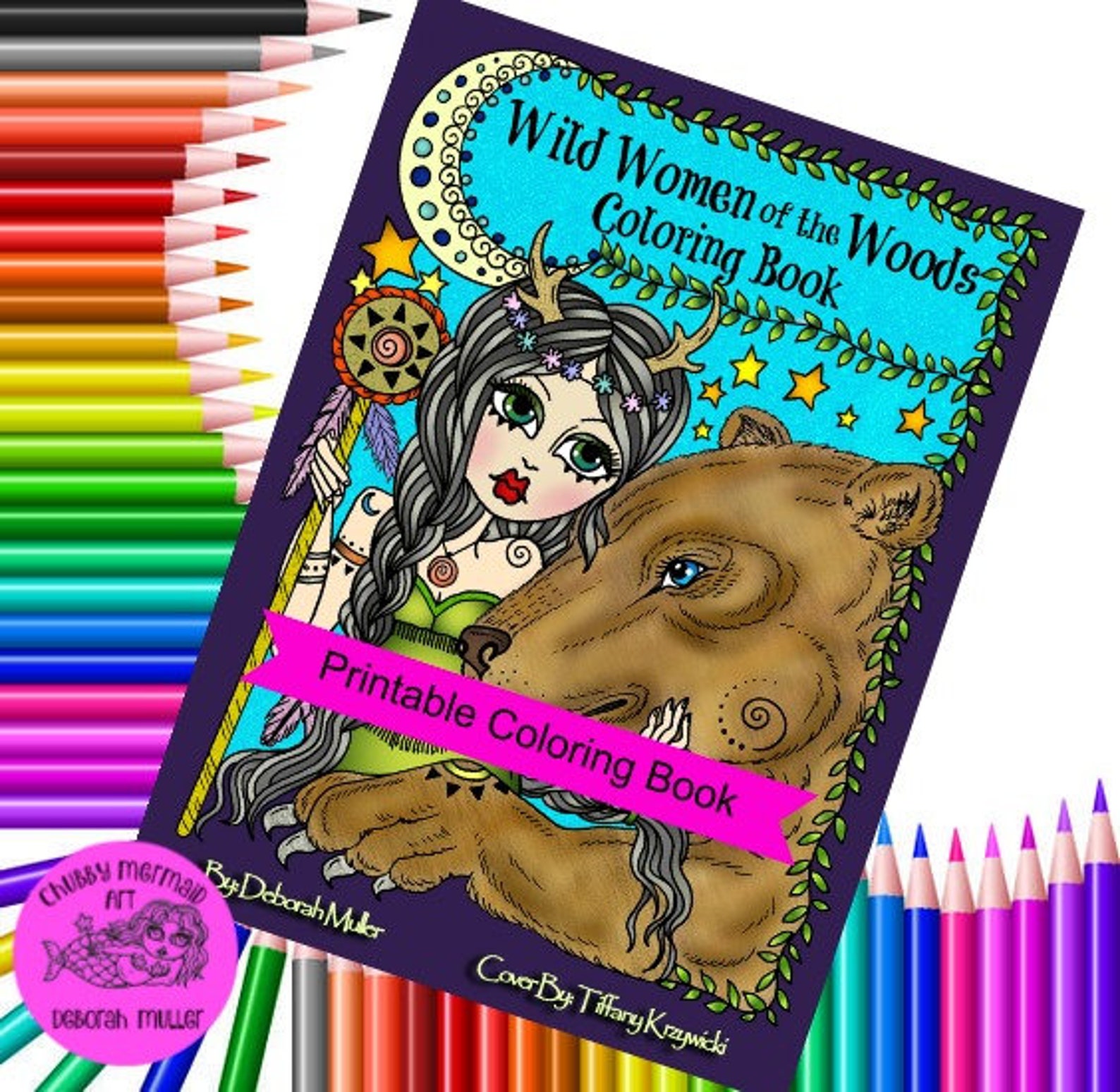 Wild Women of the Woods Coloring Book, Instant Download, Printable ...