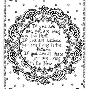 5 Pages Instant Download Be Brave Coloring Book Inspirational Art to ...