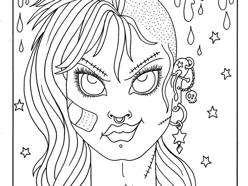 Bizarrely Beautiful Digital Download Coloring Book. Halloween - Etsy Bizarrely Beautiful Digital Download Coloring Book. Halloween - Etsy